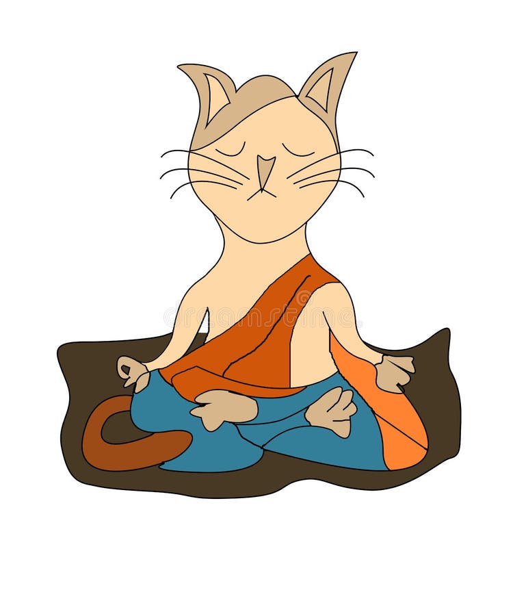 Cat Monk Stock Illustrations – 268 Cat Monk Stock Illustrations ...