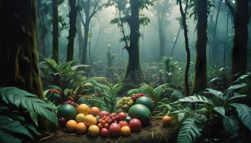 Anime Characters Exploring the Depths of the Amazonian Rainforest Stock ...