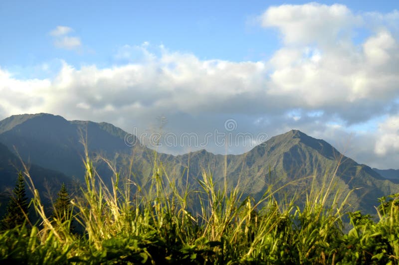 Peaceful Mountain Vista stock image. Image of field, island - 3221319