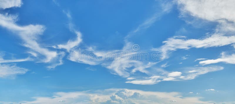 Peaceful Nature Scenery Blue Sky With Clouds Stock Image - Image of ...