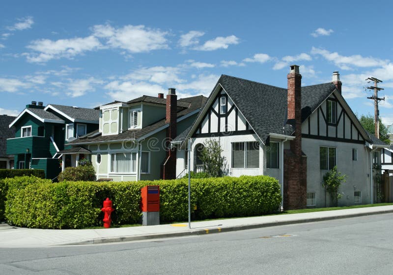 Perfect Suburban Neighborhood Stock Image - Image of mortgage, perfect ...