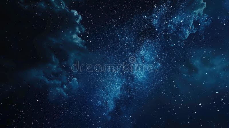 Peaceful Night Sky with Stars and Clouds. Perfect for Backgrounds or ...