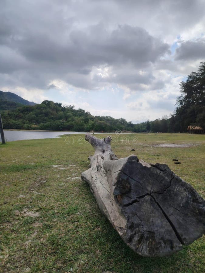 Peaceful Outdoor Scene, Calm Adventure with Dramatic Sky Stock Photo ...