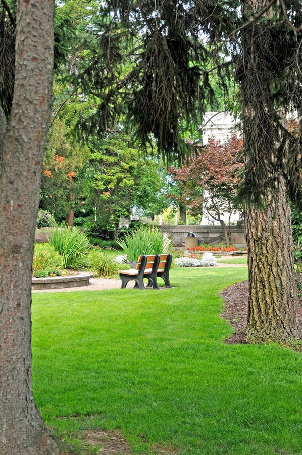 Peaceful park setting stock photo. Image of tree, quiet - 43546912