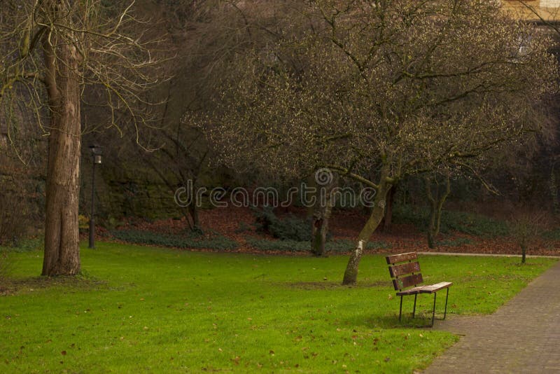 Peaceful Place for Resting in a Park Stock Photo - Image of rest ...