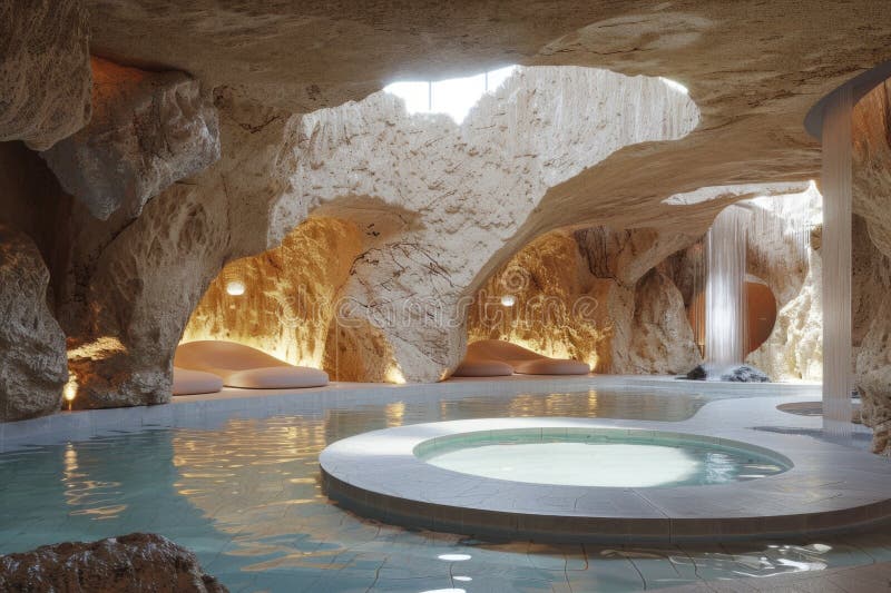 A Peaceful Pool with a Stunning Waterfall. Great for Relaxation and ...