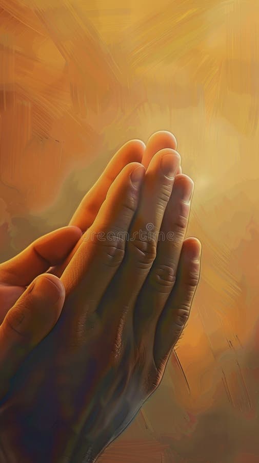 Peaceful Prayer. Serene and Reverent Prayer Background with a High ...