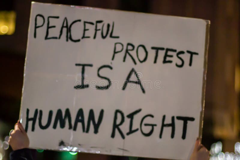 Protest during Human Rights Day Editorial Stock Photo - Image of ...