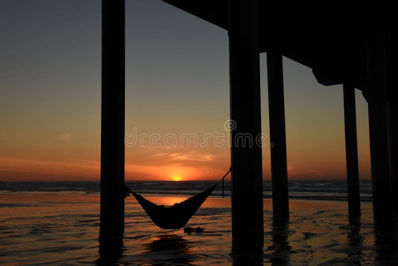 Peaceful Relaxation with a View Stock Photo - Image of sunset ...