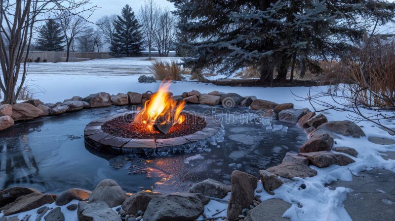 A Peaceful Retreat the Frozen Stillness of the Ice Bath and the Dancing ...