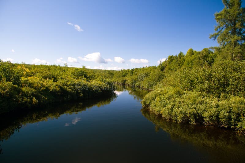 Peaceful River stock image. Image of river, peaceful, watershed - 3333133
