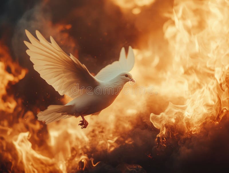 White Dove Front Fire Stock Photos - Free & Royalty-Free Stock Photos ...