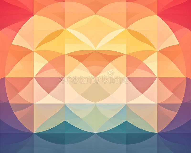 Peaceful Shapes, Abstract Background with Simple Geometric Forms Stock ...