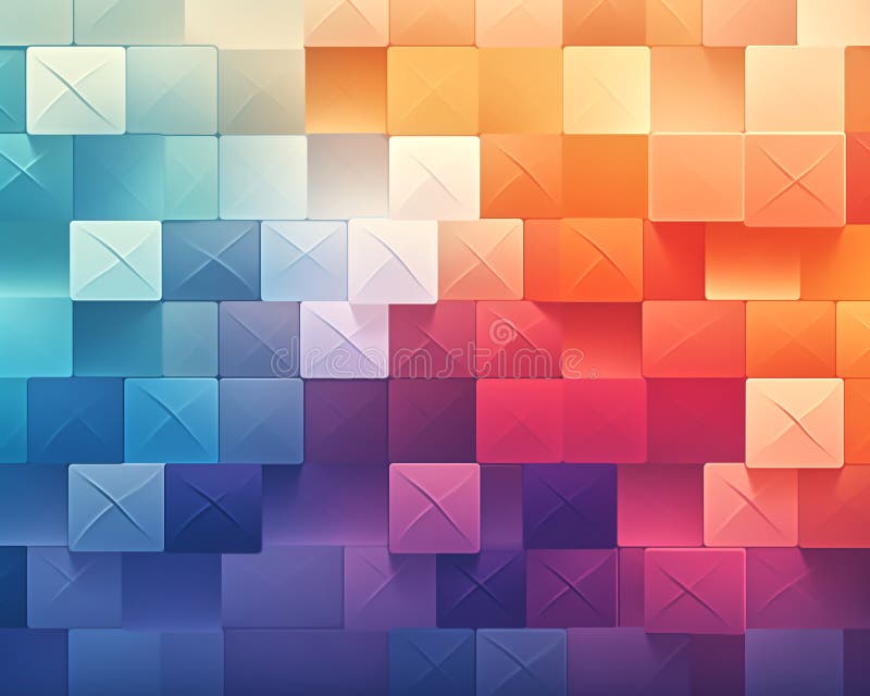 Peaceful Shapes, Abstract Background with Simple Geometric Forms Stock ...