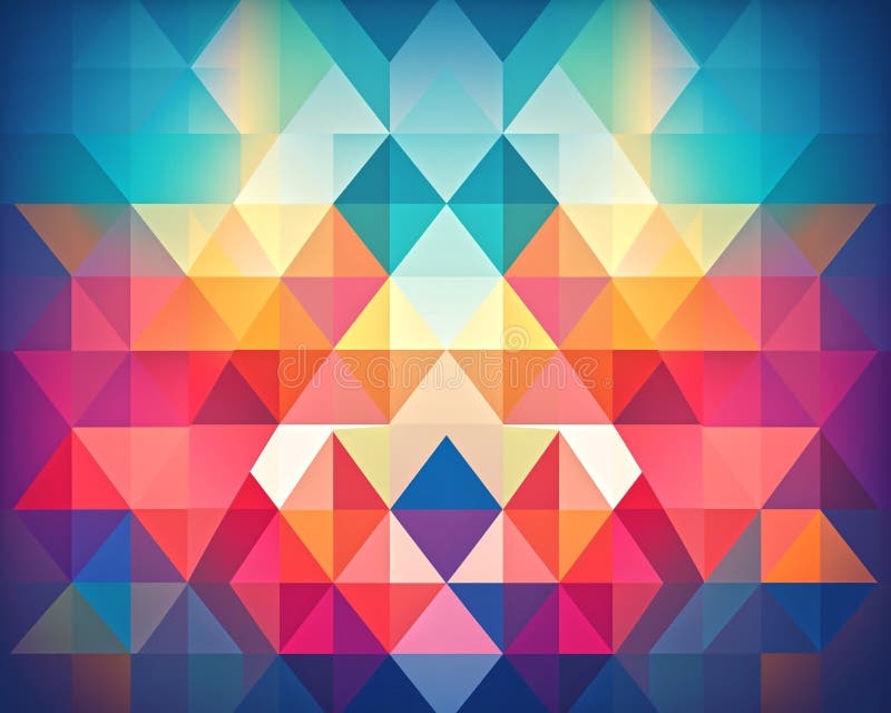 Peaceful Shapes, Abstract Background with Simple Geometric Forms Stock ...