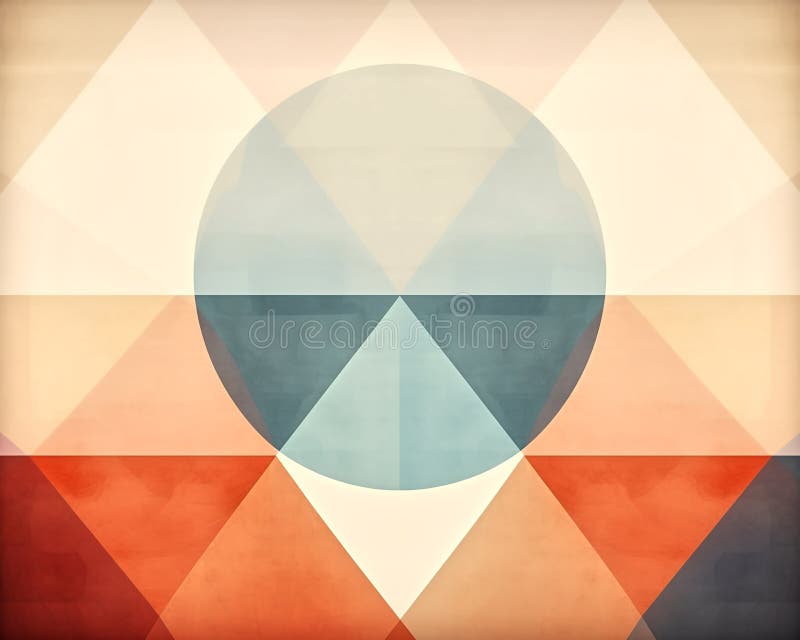 Peaceful Shapes, Abstract Background with Simple Geometric Forms Stock ...