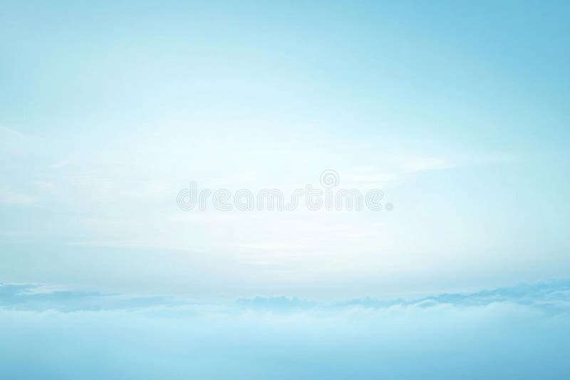 Peaceful Sky with Wispy Clouds, a Serene Nature Background Stock ...