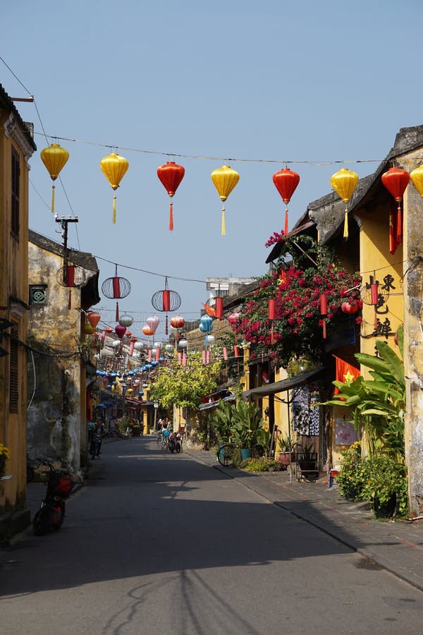 Peaceful Street Scene in Hoi Editorial Photo - Image of real ...