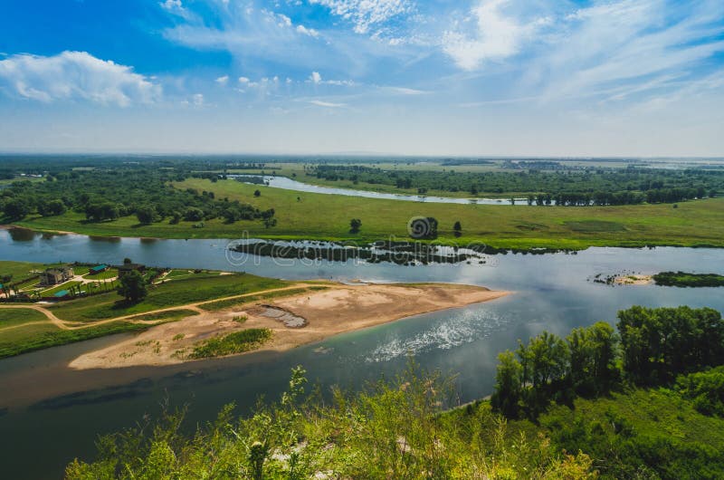 Peaceful summer landscape stock photo. Image of horizon - 62679762