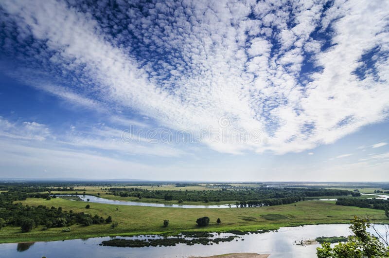 Peaceful summer landscape stock image. Image of mount - 62679847