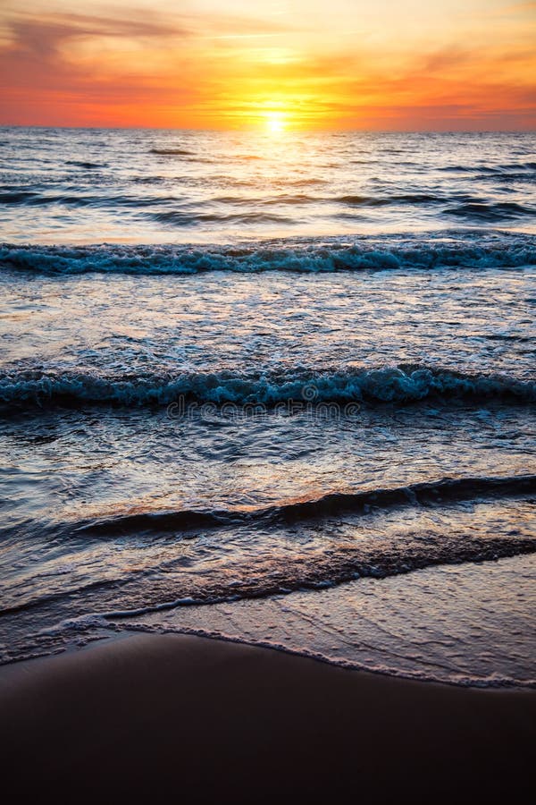 Peaceful Sunset stock photo. Image of serenity, water - 5132724