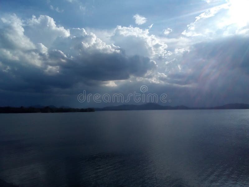 Peaceful Weather in Afternoon Stock Image - Image of weather, lake ...