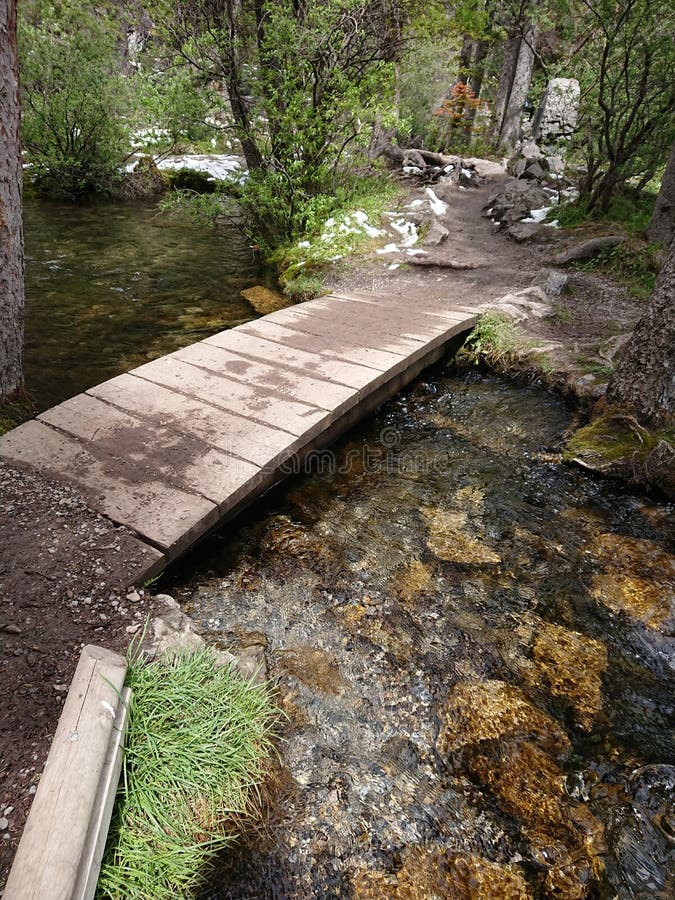 Peaceful wood Bridge stock image. Image of peaceful - 154978837