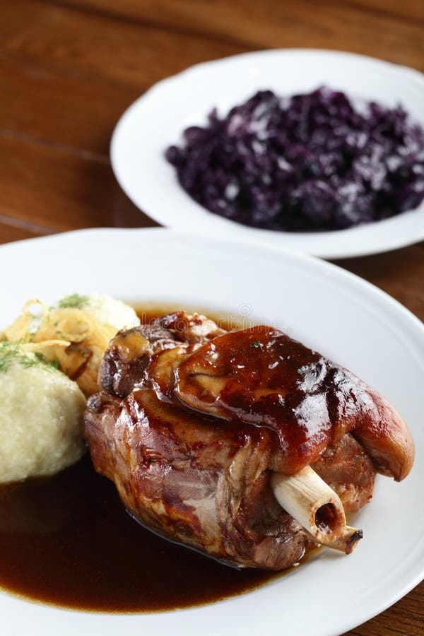 Peaces of Meat with Garnish Stock Photo - Image of plate, cooking: 29425586