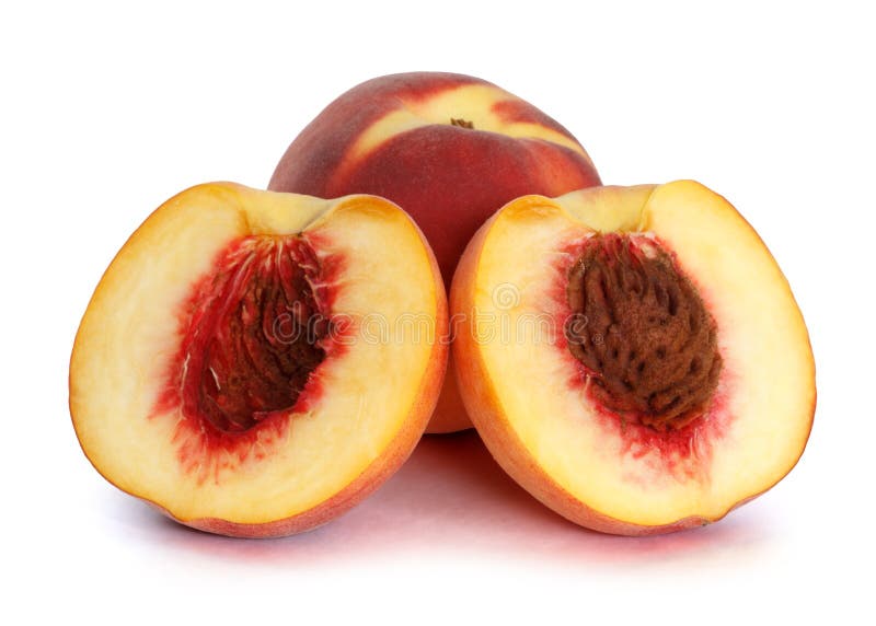 Half peach stock photo. Image of fruit, yellow, peach - 10597154