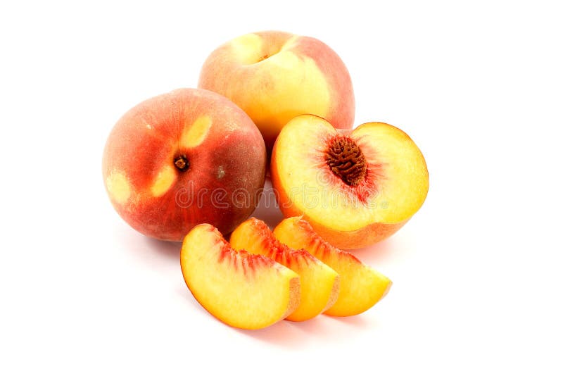 Peaches stock image. Image of peach, fruit, isolated, food - 5688927