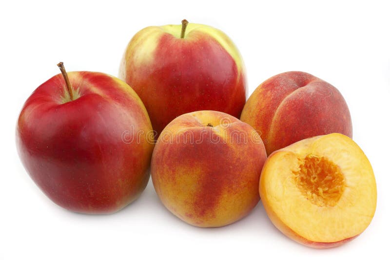 Peach and apple stock image. Image of apple, harvest - 10835897