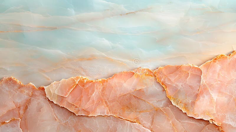 Peach & Aqua Onyx Marble Texture - Abstract Textures Stock Illustration ...