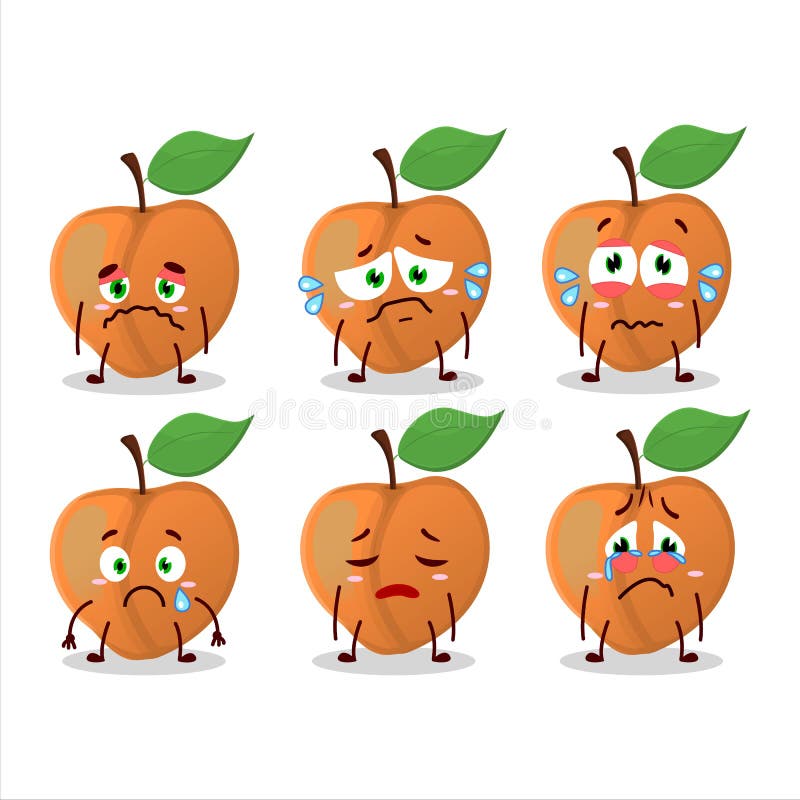 Cartoon Peach Sad Stock Illustrations – 62 Cartoon Peach Sad Stock ...