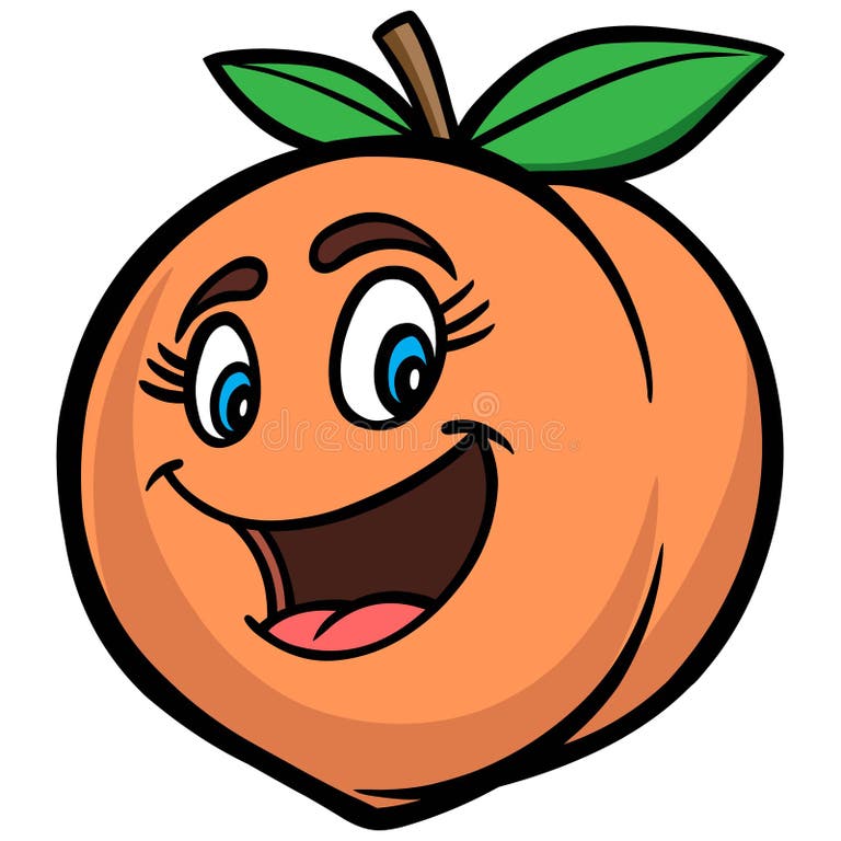 Peach Illustration Cartoon Stock Illustrations – 21,545 Peach ...