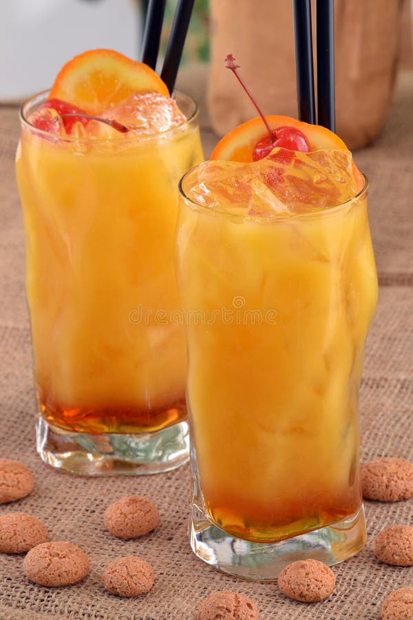 Peach cocktail stock image. Image of sweet, alcohol, vertical - 17124287