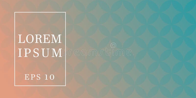 Peach Color Blue Gradient Geometric Background Stock Vector ...