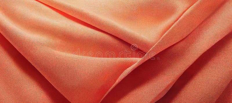 Peach Color Cloth Waves Texture Background Stock Illustration ...