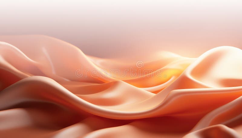 Peach Color Silk Background Stock Illustration - Illustration of ...