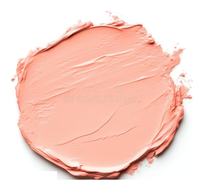 Peach-colored Makeup Smear with Textured Surface, Beauty and Cosmetics ...