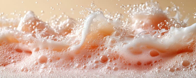 Soap Bar Creating a Splash with Foam and Bubbles Stock Illustration ...