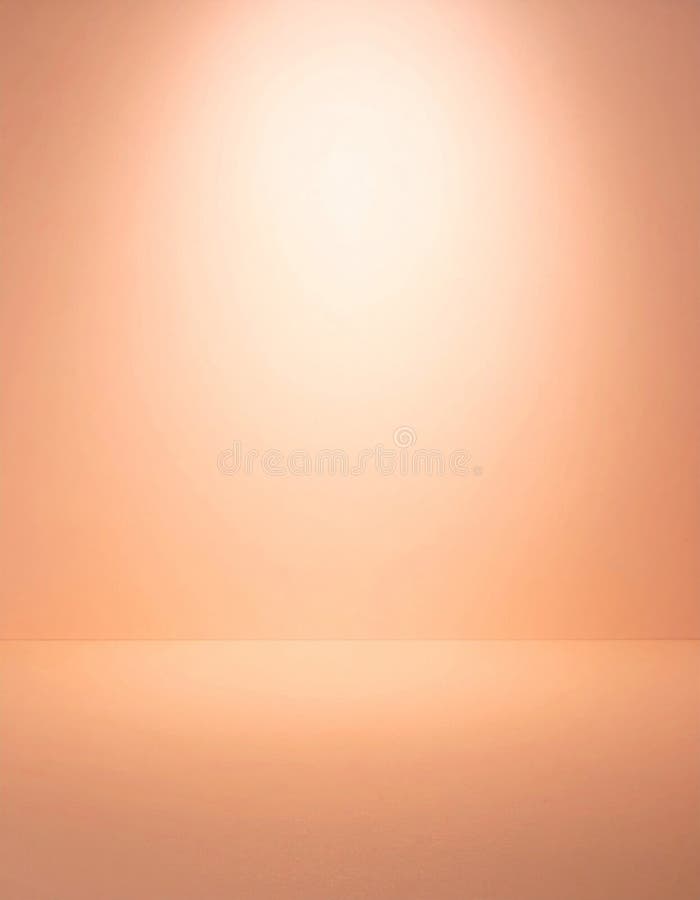 Peach Colored Studio Background with Soft Lighting Stock Illustration ...