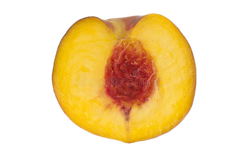 Half peach stock image. Image of vegetarian, round, fresh - 1221167
