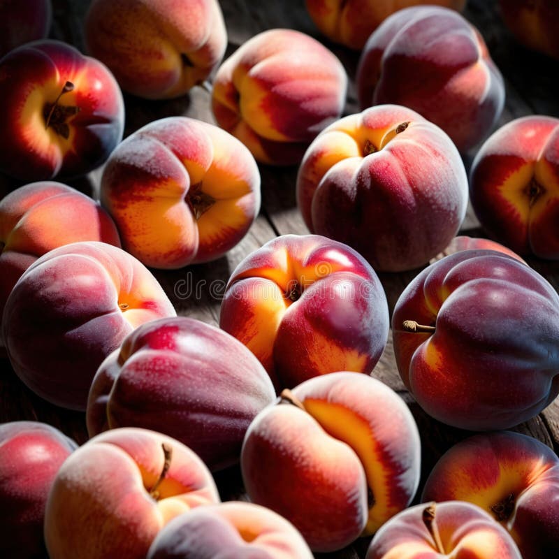 Peach Fresh Raw Organic Fruit Stock Illustration - Illustration of ...