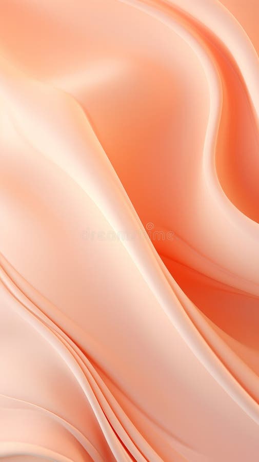 Peach Fuzz Abstract Waves Background. Vertical Stock Image - Image of ...