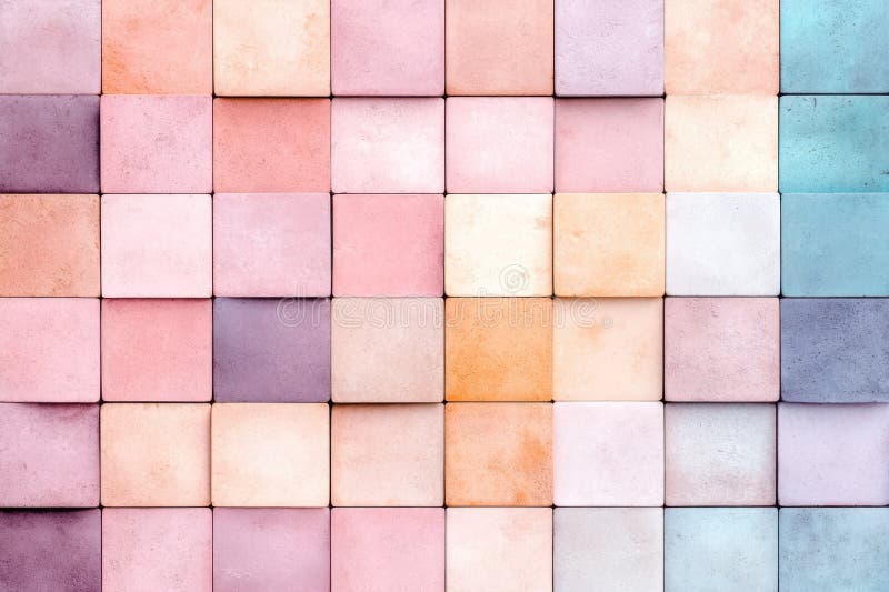Peach Fuzz Colored Brick Tiles: Seamless Rectangular Texture for Wide ...