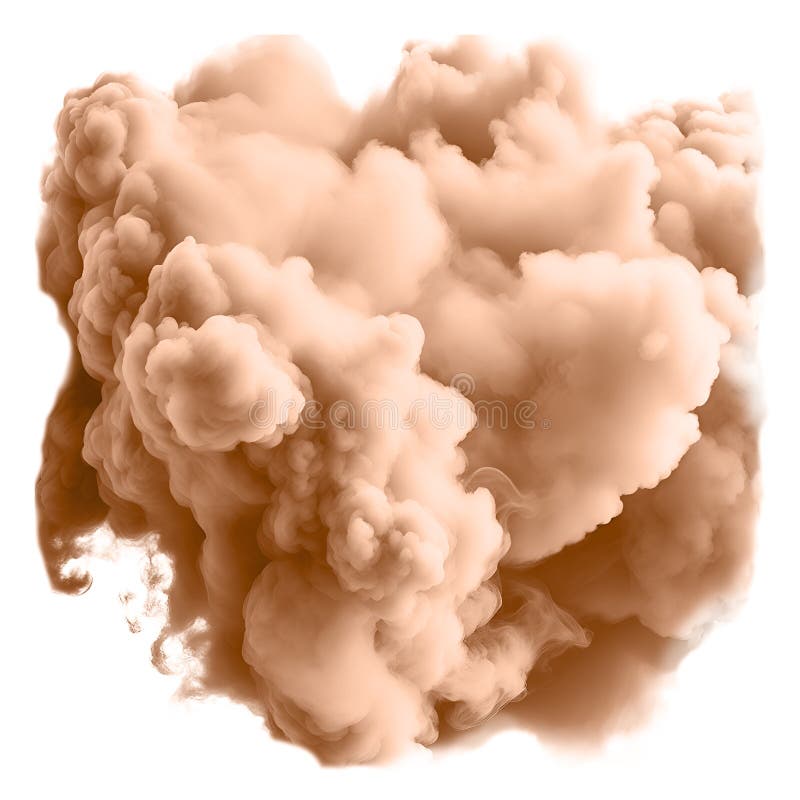 Peach Fuzz Smoke on a Transparent Background Stock Illustration ...