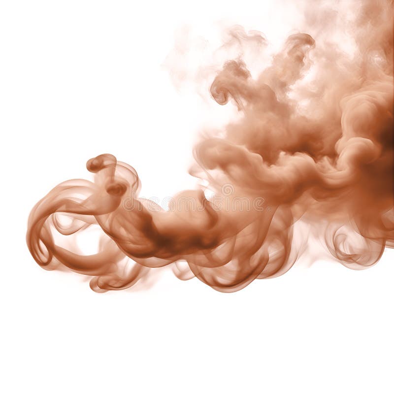 Peach Fuzz Smoke on a Transparent Background Stock Illustration ...