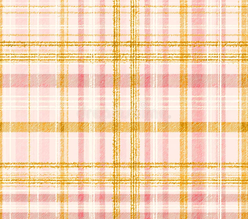 Peach and Gold Abstract Plaid Texture Seamless Pattern Design Stock ...
