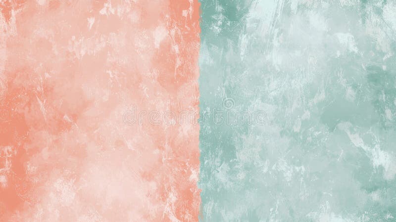 Peach and Green Textured Background Creating a Split Effect, Perfect ...