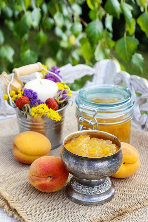 Peach jam stock photo. Image of food, orange, jelly, juicy - 43084036